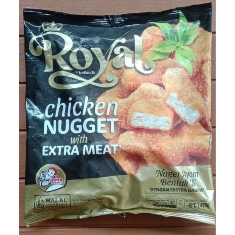 Jual ROYAL CHICKEN NUGGET WITH EXTRA MEAT UK 470GR | Shopee Indonesia