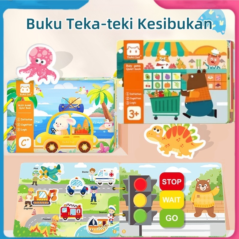 Jual 【Ready stock】Buku Aktivitas Buku Sibuk Bayi Dan Velcro TK Quiet ...