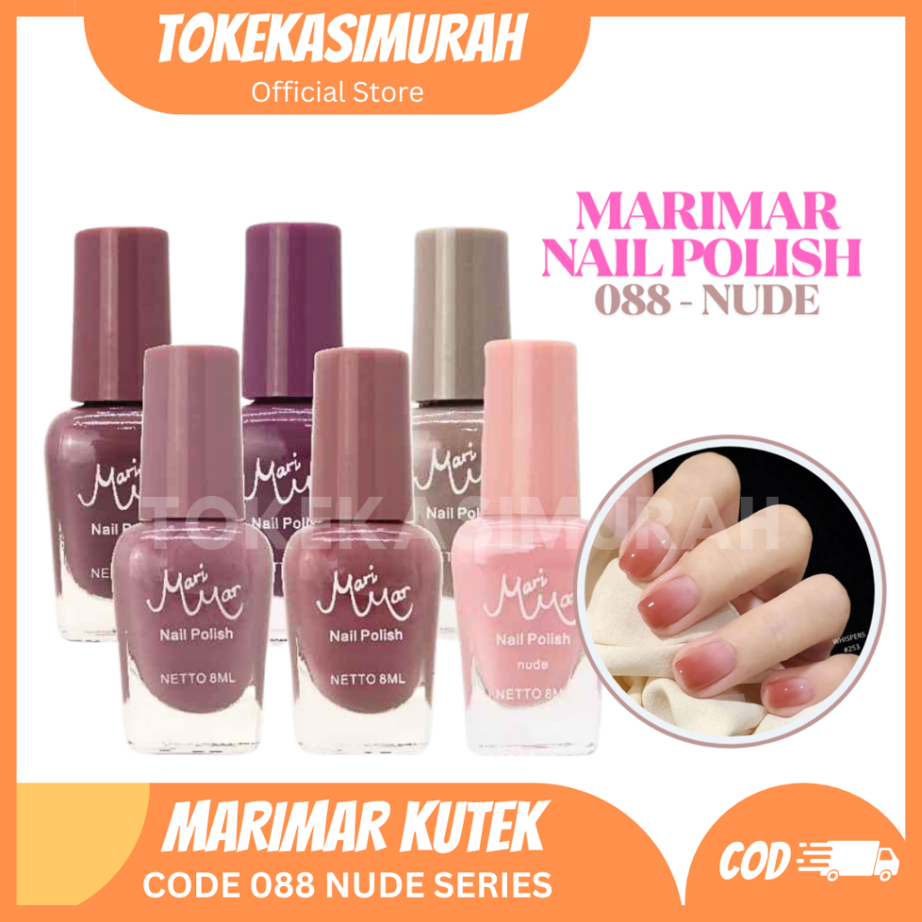 Jual 𝗧𝗢𝗞𝗘𝗞𝗔𝗦𝗜𝗠𝗨𝗥𝗔𝗛 - [ ECER ] MARIMAR - Kutek Nude Nail Polish - Kutek ...