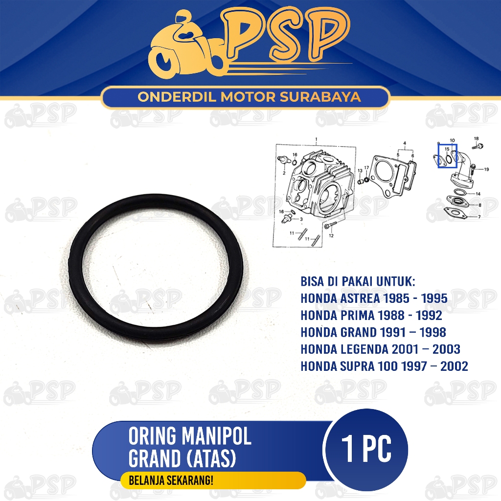 Jual O Ring Manipol Grand (Atas) (Harga 1 PC) - Oring Karet Seal Sil Manifold Astrea Prima Supra ...