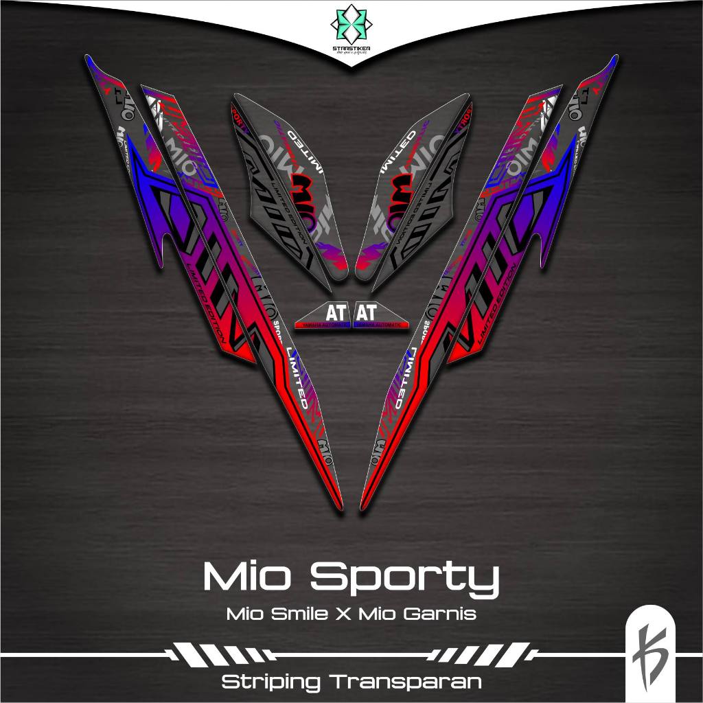 Jual STRIPING TRANSPARAN YAMAHA MIO SPORTY SKU 39 STIKER STICKER BENING ...
