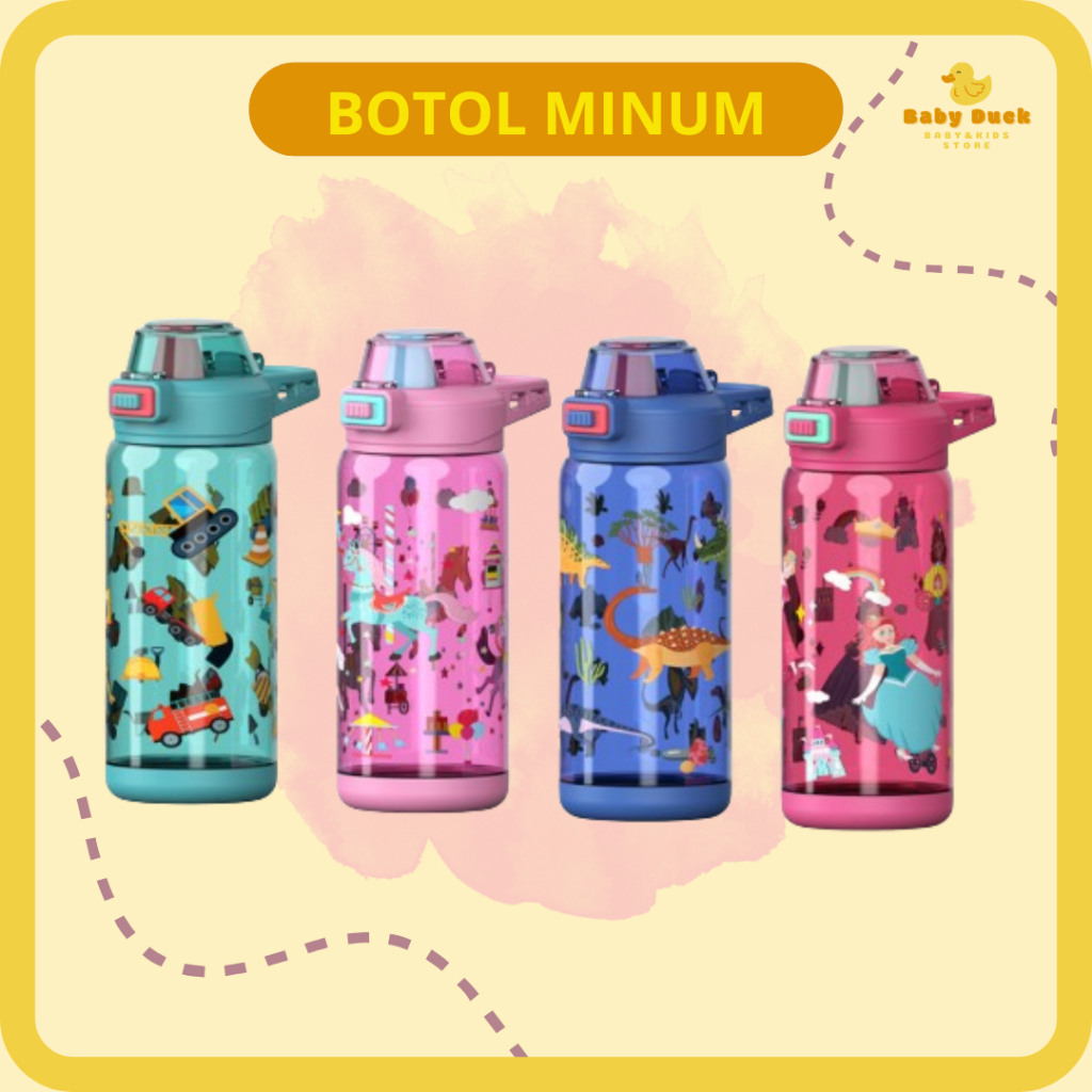 Jual BOTOL MINUM - BOTOL MINUM ANAK-ANAK MOTIF - BOTOL MINUM 900ML ...