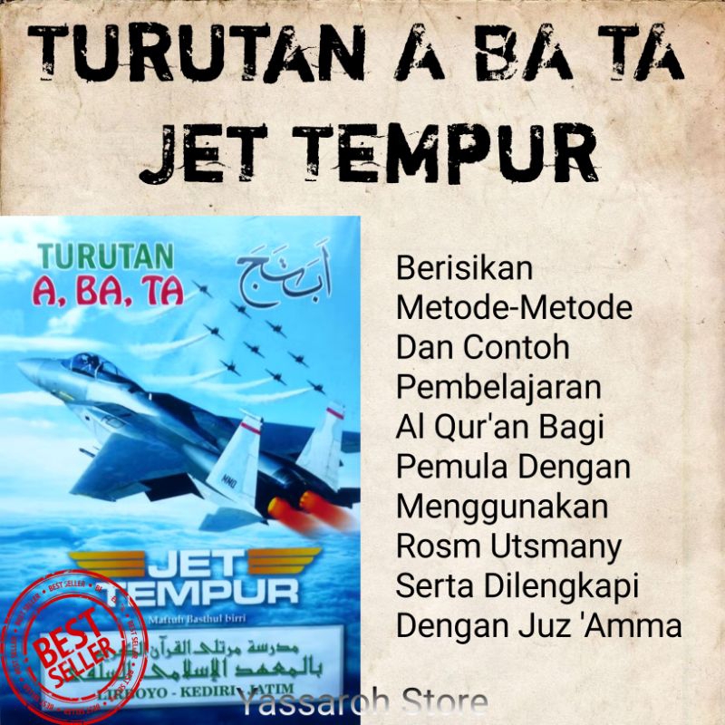 Jual Turutan turutan A BA TA Jet Tempur jet tempur Mmq lirboyo kediri ...