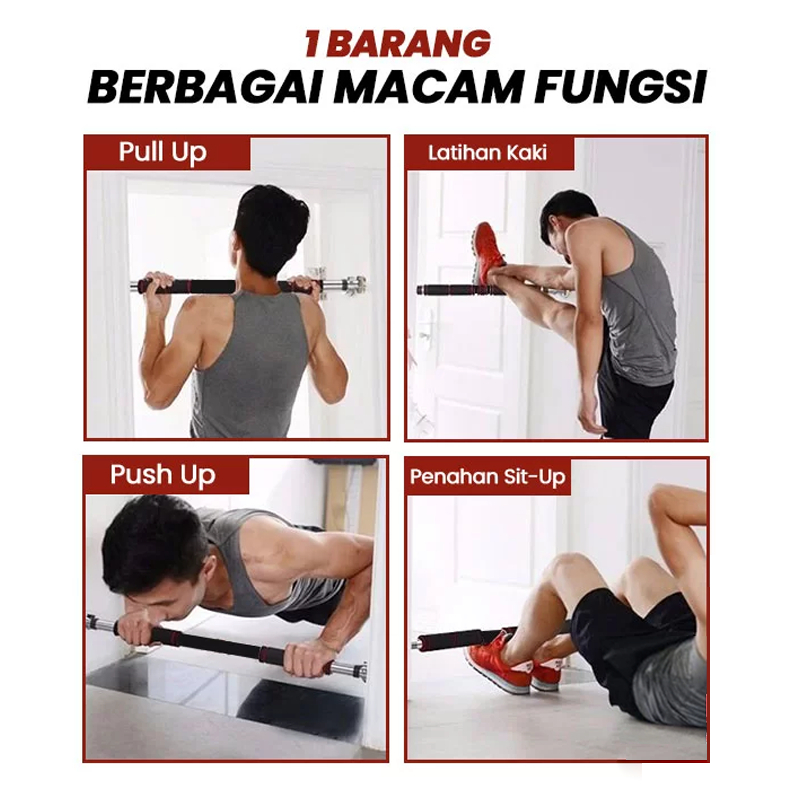 Jual Door Chinning Bar Alat Olahraga Rumah Pull Up Bar Tiang Fitness ...