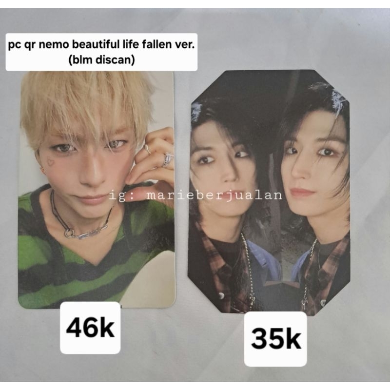 Jual O.de ode xdinary heroes pc qr card nemo beautiful life fallen ver. xh photocard qr code ...
