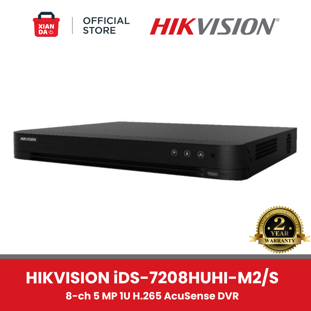 Jual IDS-7208HUHI-M2/S - HIKVISION DVR 8 CH CHANNEL 1U ACUSENSE 2 HDD ...