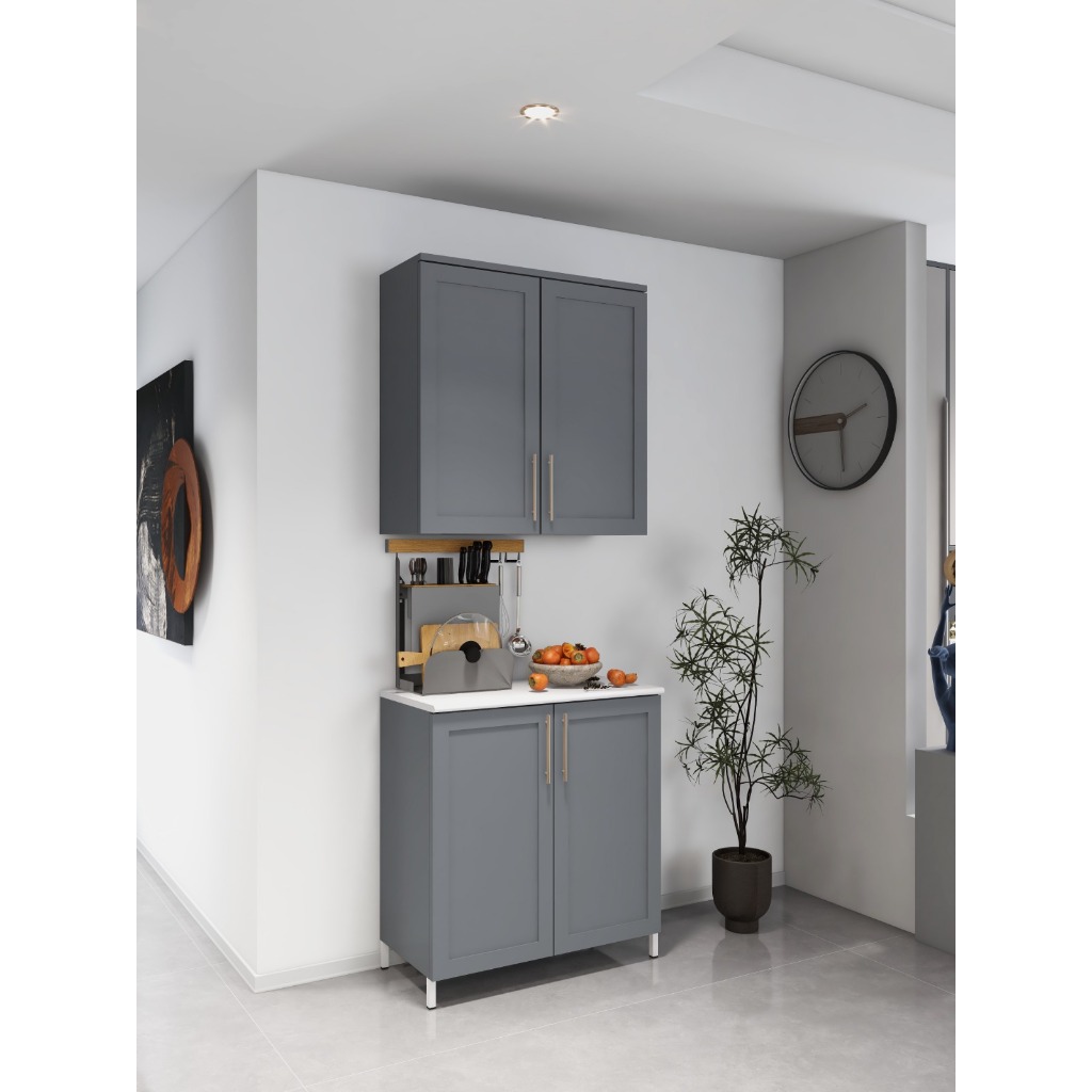 Jual Kitchen Set Besi / Kitchen Kabinet / Lemari Dapur Atas/Bawah Besi ...
