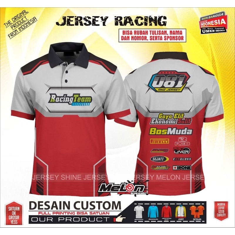 Jual Jersey racing custom nama logo dan nomor | Shopee Indonesia