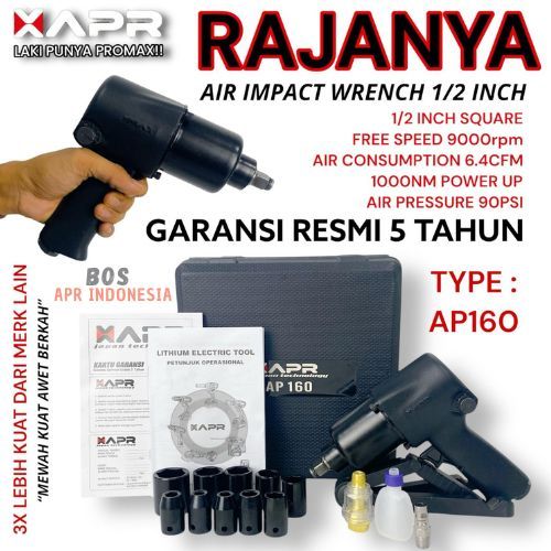 Jual AIR IMPACT RAJA IMPEK ANGIN APR AP160 1/2INCH BOR PEMBUKA BAUT ...