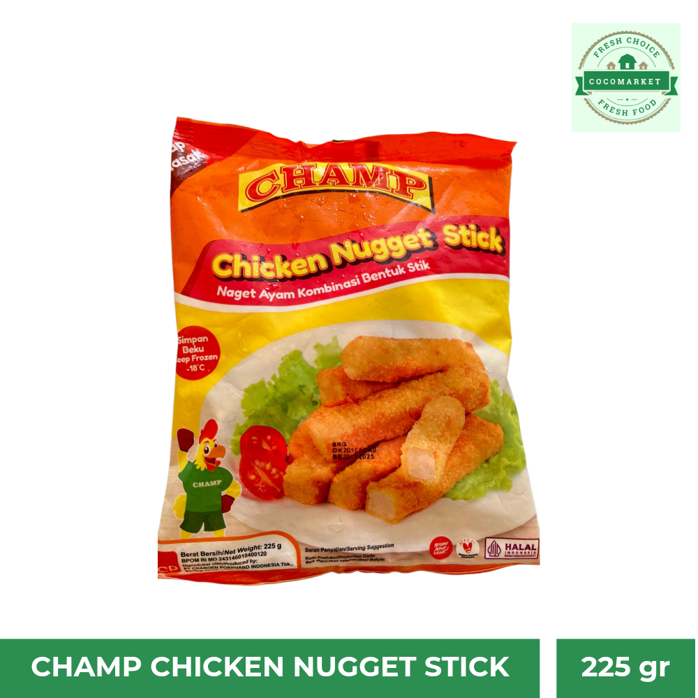 Jual CHAMP Chicken Nugget Stick 225gr | Shopee Indonesia