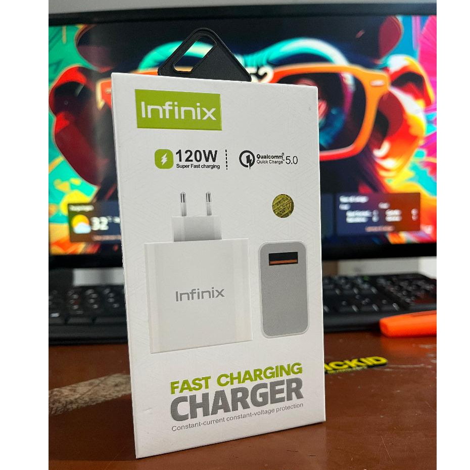 Jual Charger INFINIX 120W SUPER Fast Charging Original kabel usb micro ...