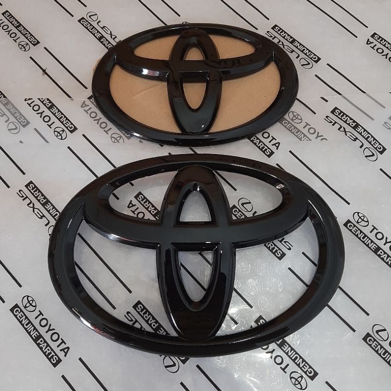 Jual Logo Depan belakang Toyota calya 2016-2025 hitam gloss atau black ...