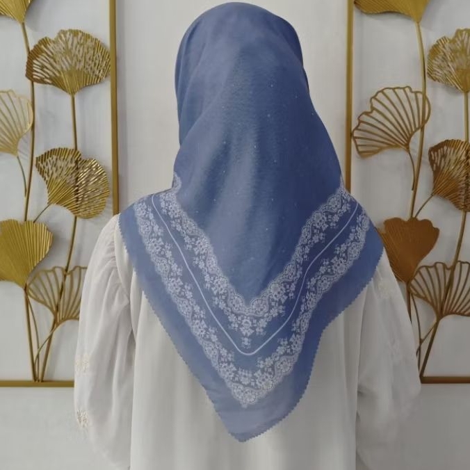 Jual Hijab Motif Jilbab Segi Empat Motif Voal Premium Standar Muslim ...