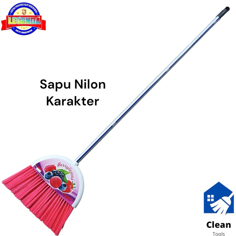 Jual Sapu Karakter Buah dengan Gagang Besi Kuat - Lantai Bersih, Motif ...