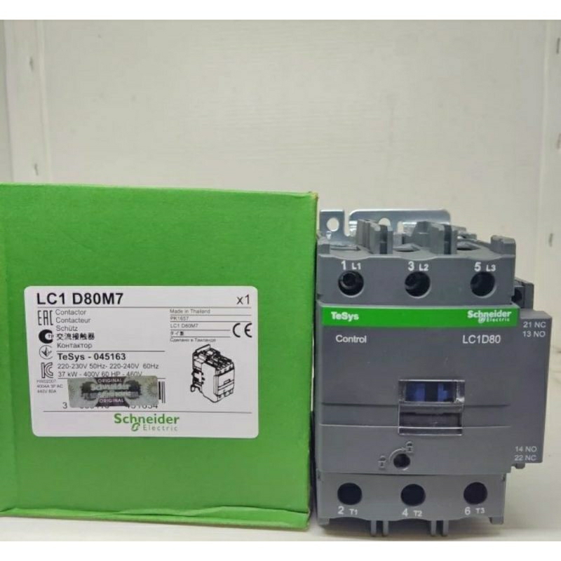 Jual Contactor schneider LC1D80 M7 / Kontaktor Schneider LC1D80M7 ...