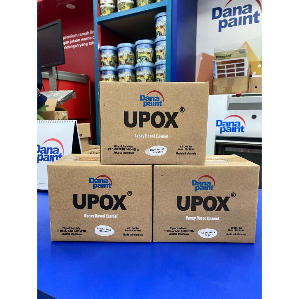 Jual CAT LANTAI EPOXY UPOX DANAPAINT 1 LITER - MEDIUM BLUE | Shopee ...