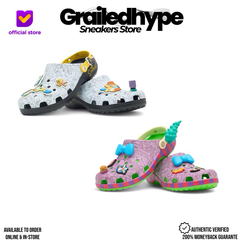 Jual Crocs Classic Clog x The Simpsons - Intro Sequence / Krusty the ...