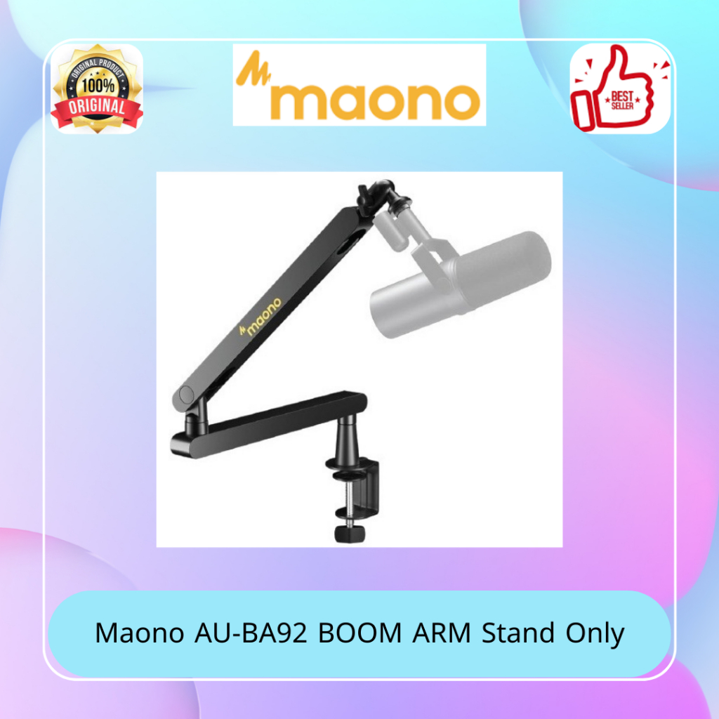 Jual MAONO AU-BA92 Mic Boom Arm with Desk Clamp Versatile Mounting ...