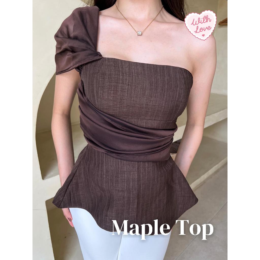 Jual With Love The Brand | MAPLE TOP | Atasan Wanita Off Shoulder ...