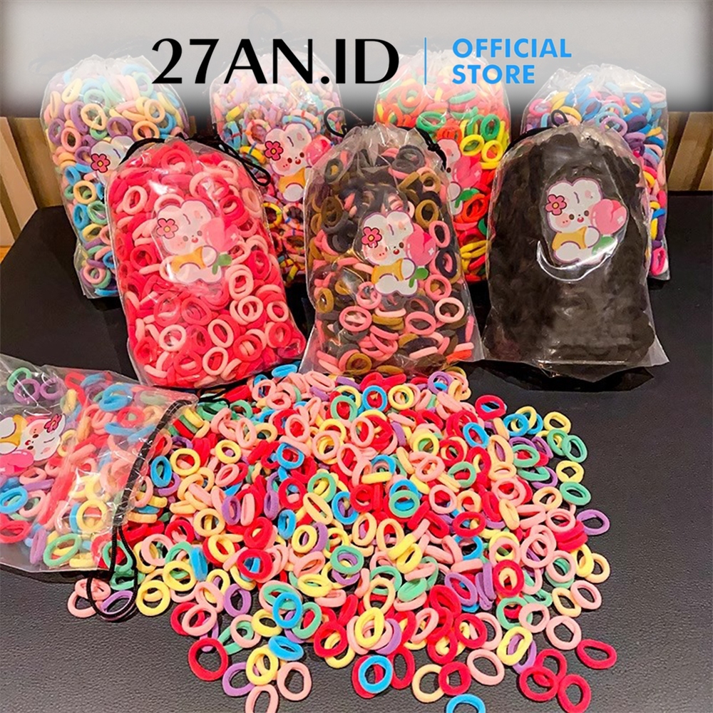 Jual (27AN.ID) Ikat Rambut H916 Isi 200 Pcs Kunciran Rambut Anak Tali ...