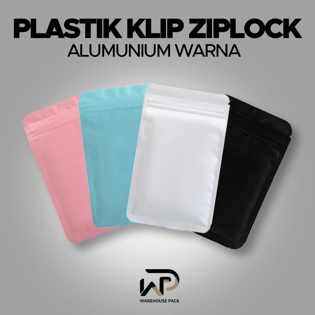 Jual ( 1 Pcs ) Plastik Klip Alumunium Foil Biru Pink | Ziplock Klip ...