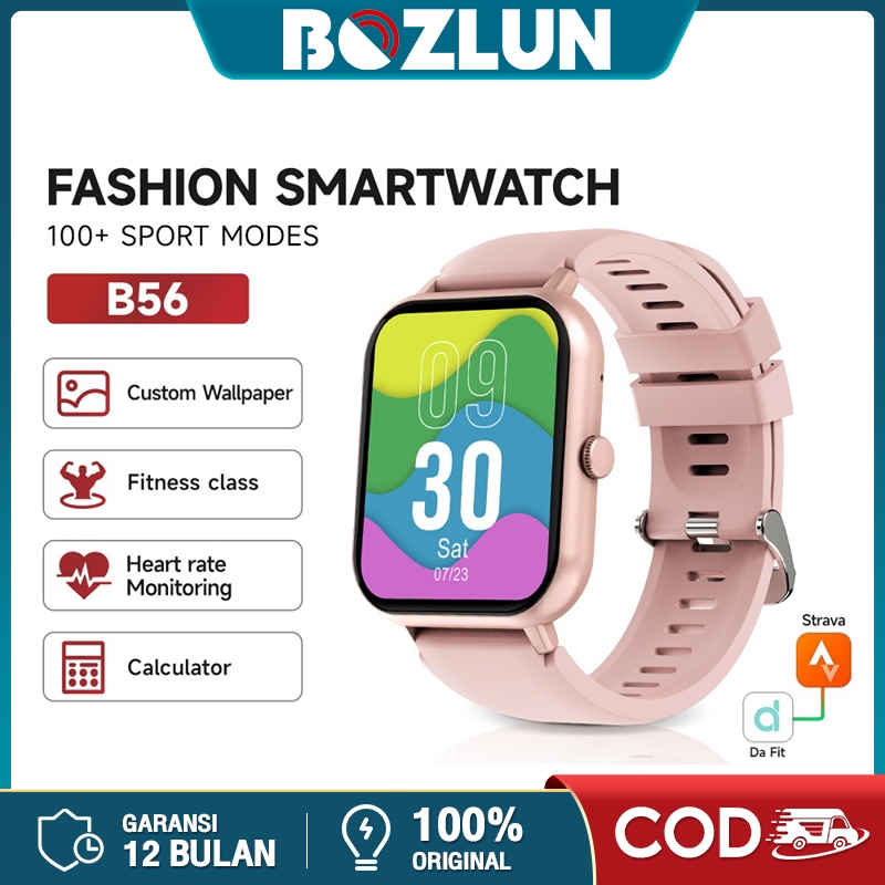 Jual BOZLUN B56 smartwatch wanita jam tangan running sport Jamnya 100 ...
