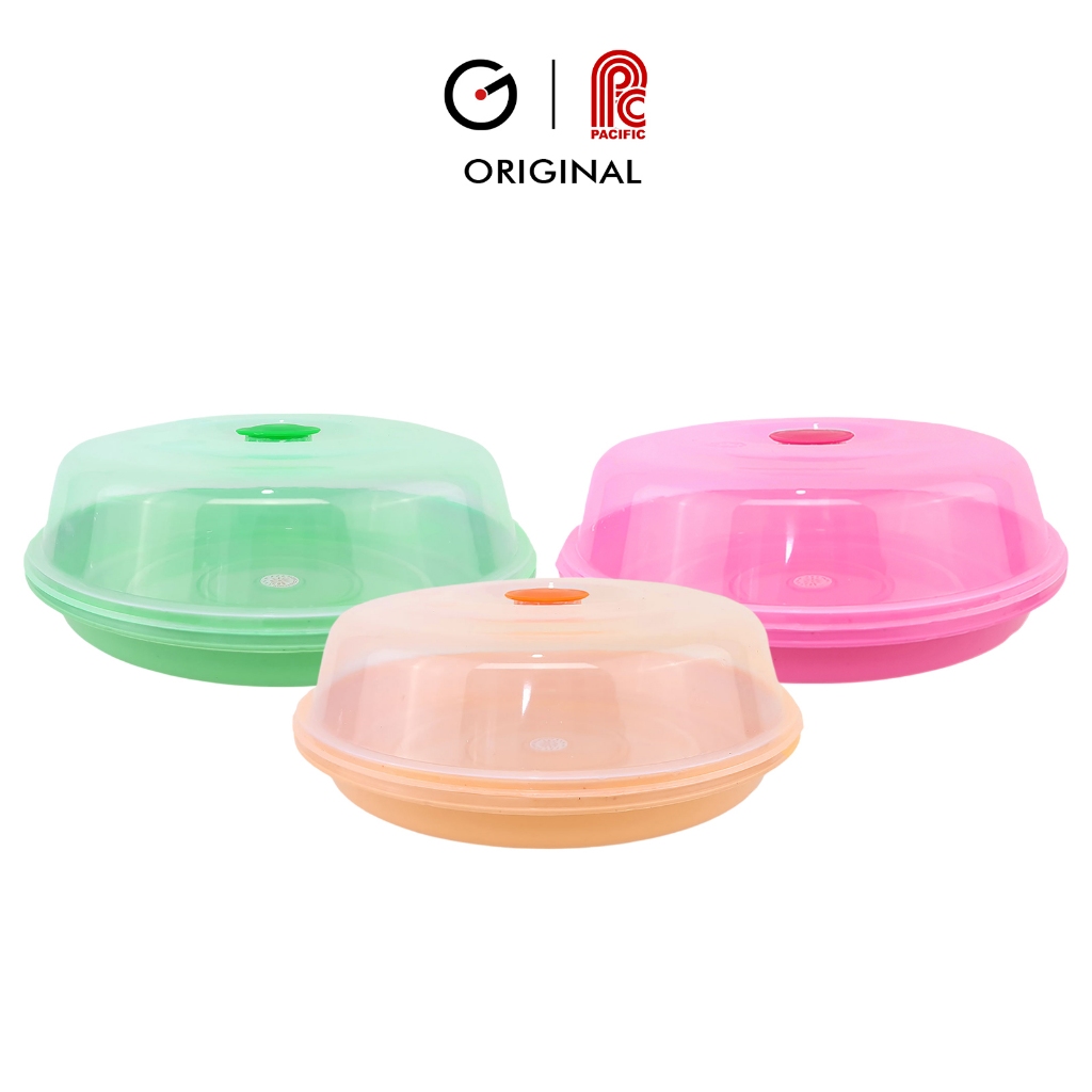 Jual Pacific Tempat Kue Bulat Plastik 1 Pcs Vanessa Cake Storage Wadah ...