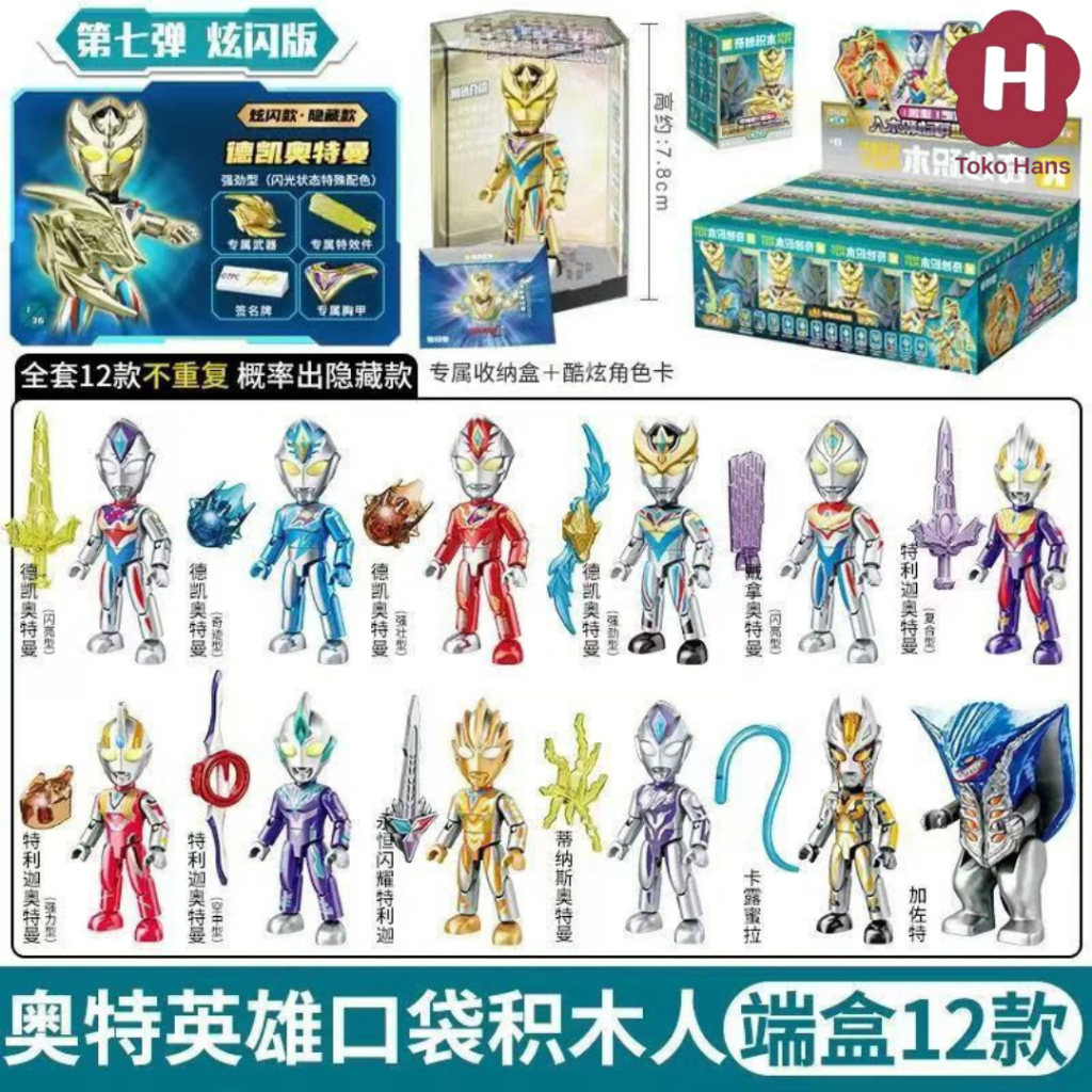 Jual HTH Qman Keeppley Ultraman: Flashy Model 7th Awaken! Dekai ...