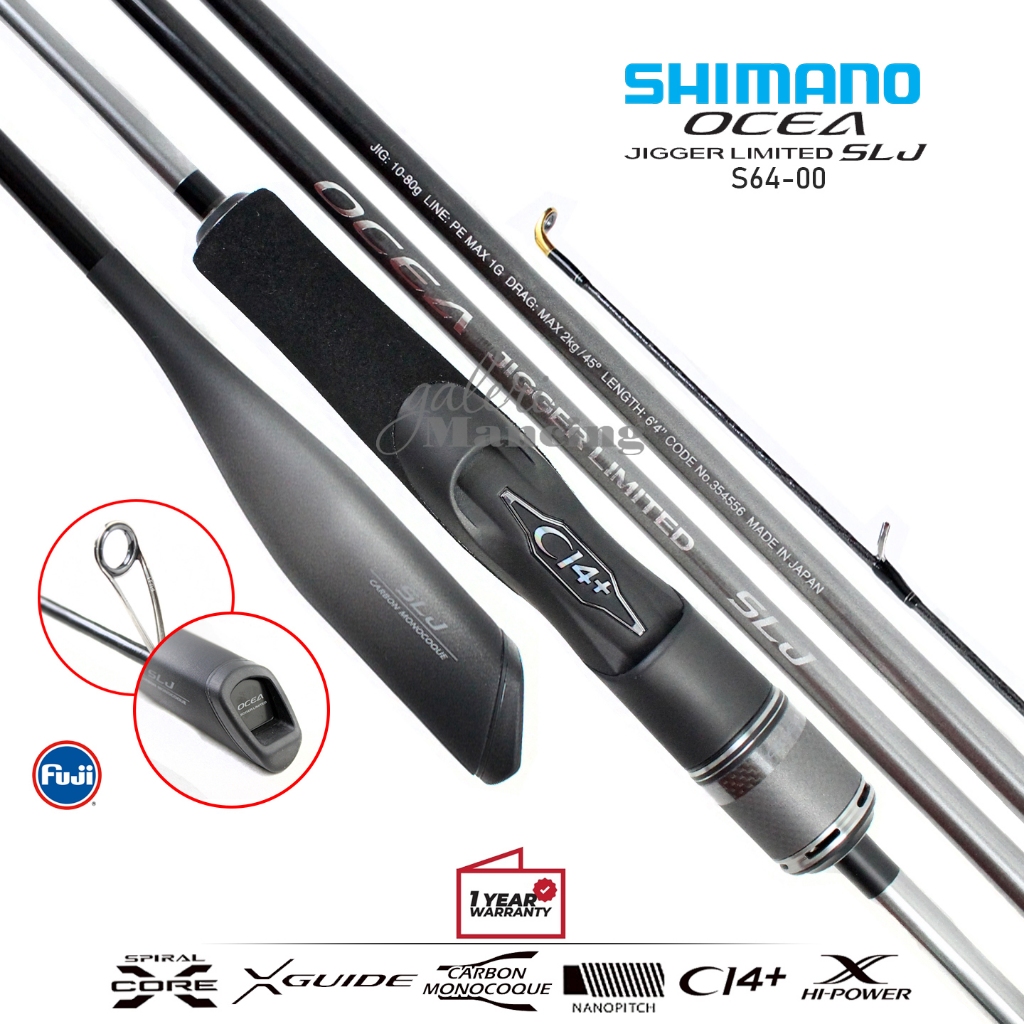 Jual Joran Shimano Ocea JIgger Limited SLJ S64-00 | Spinning | SIC RING & CI4+ | Resmi Galeri ...
