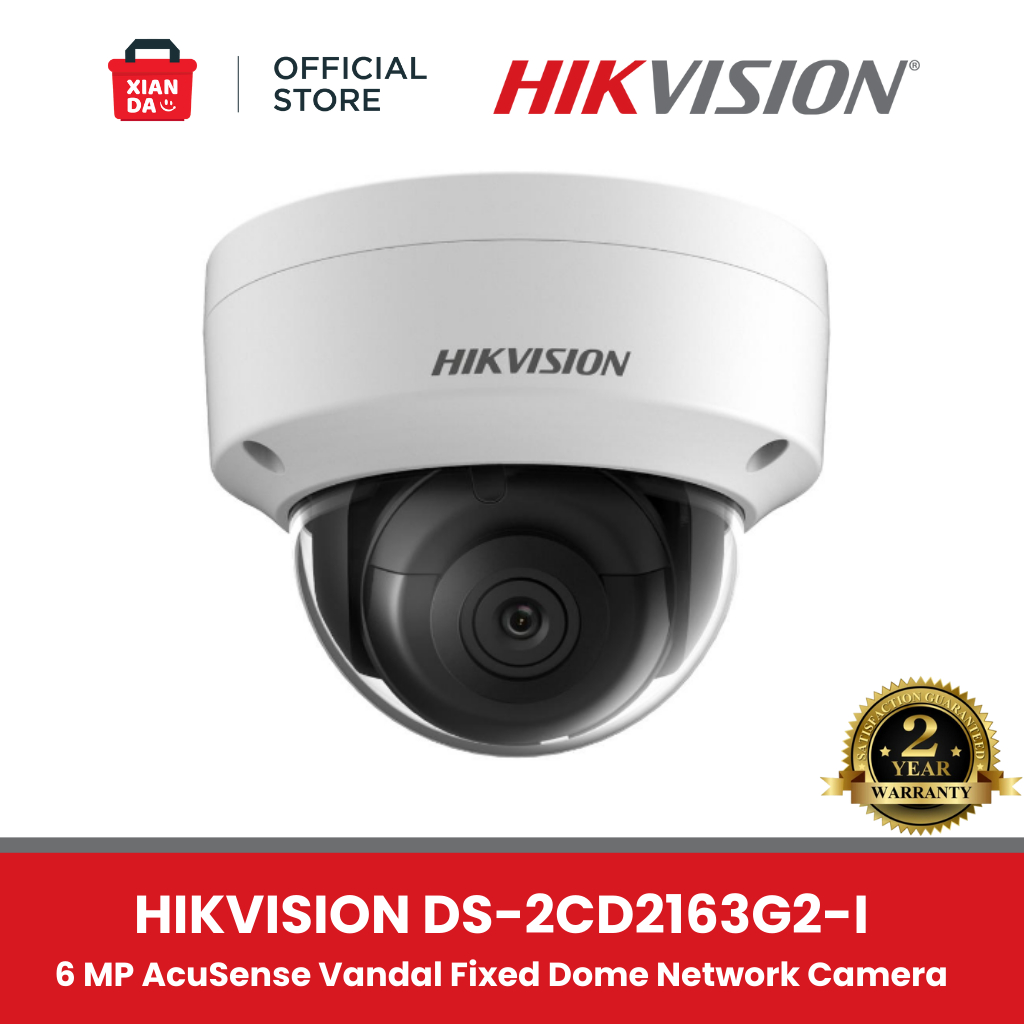 Jual DS-2CD2163G2-I - HIKVISION IP CAMERA 6MP ACUSENSE VANDAL FIXED DOME NETWORK 6 MP ORIGINAL ...