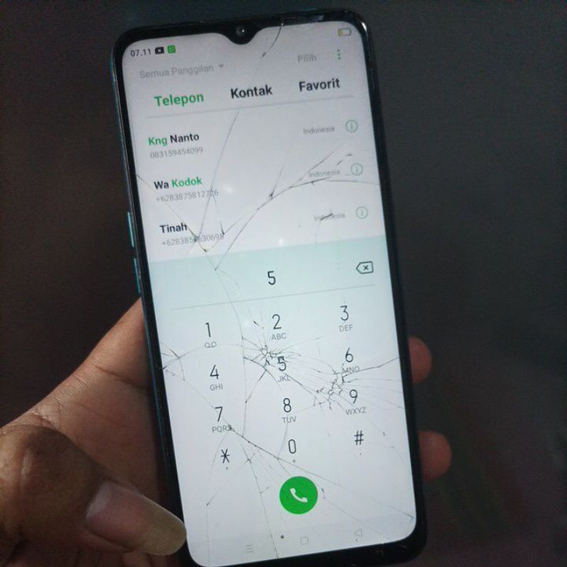 Jual Oppo a31 minus lcd retak retak kaya di fto sentu Masi bisa di ...