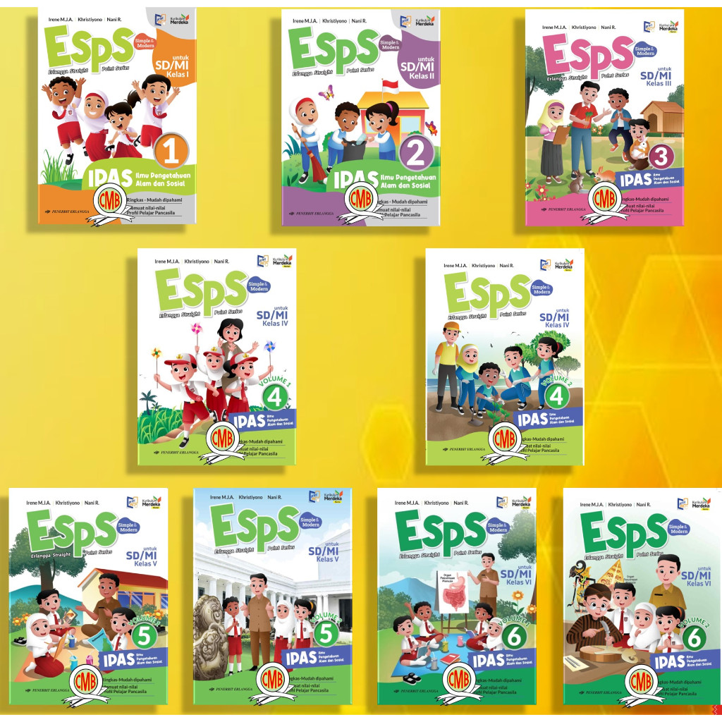 Jual [Penerbit Erlangga] ESPS IPAS KELAS 1, 2, 3, 4, 5 & 6 KURIKULUM MERDEKA EDISI REVISI ...