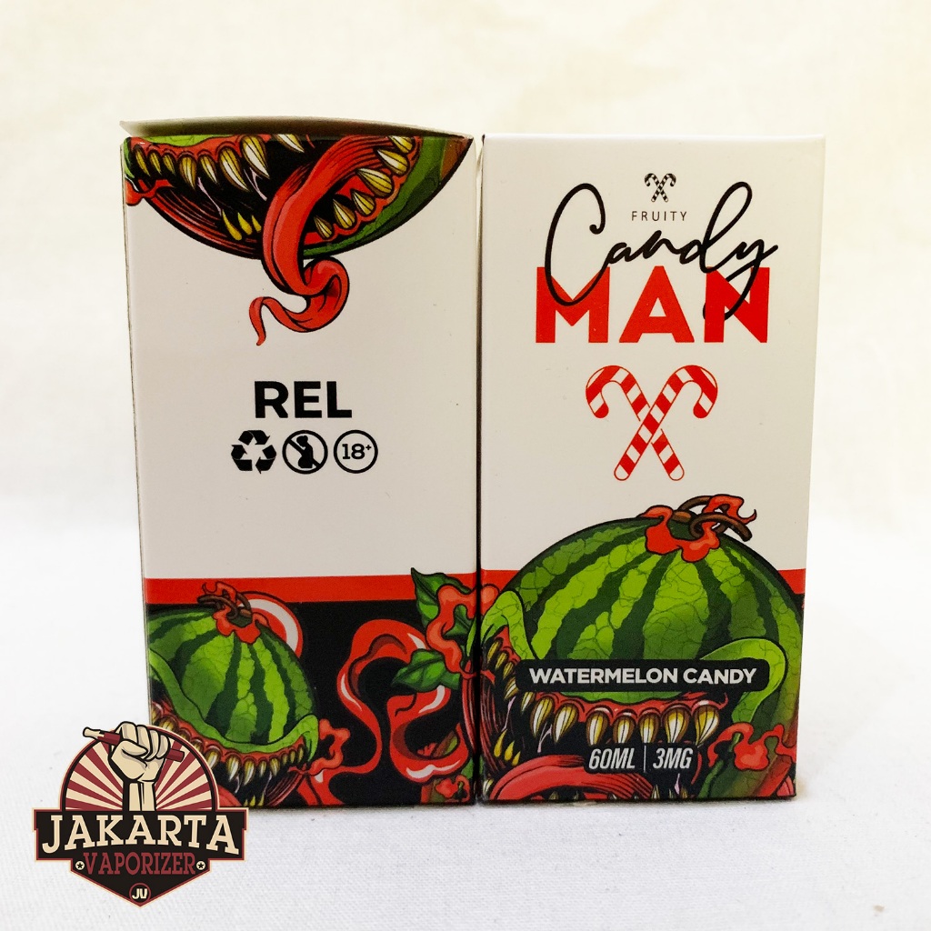 Jual CANDYMAN WATERMELON CANDY 60ML 3MG BY CANDY MAN FVS X TNT | Shopee ...