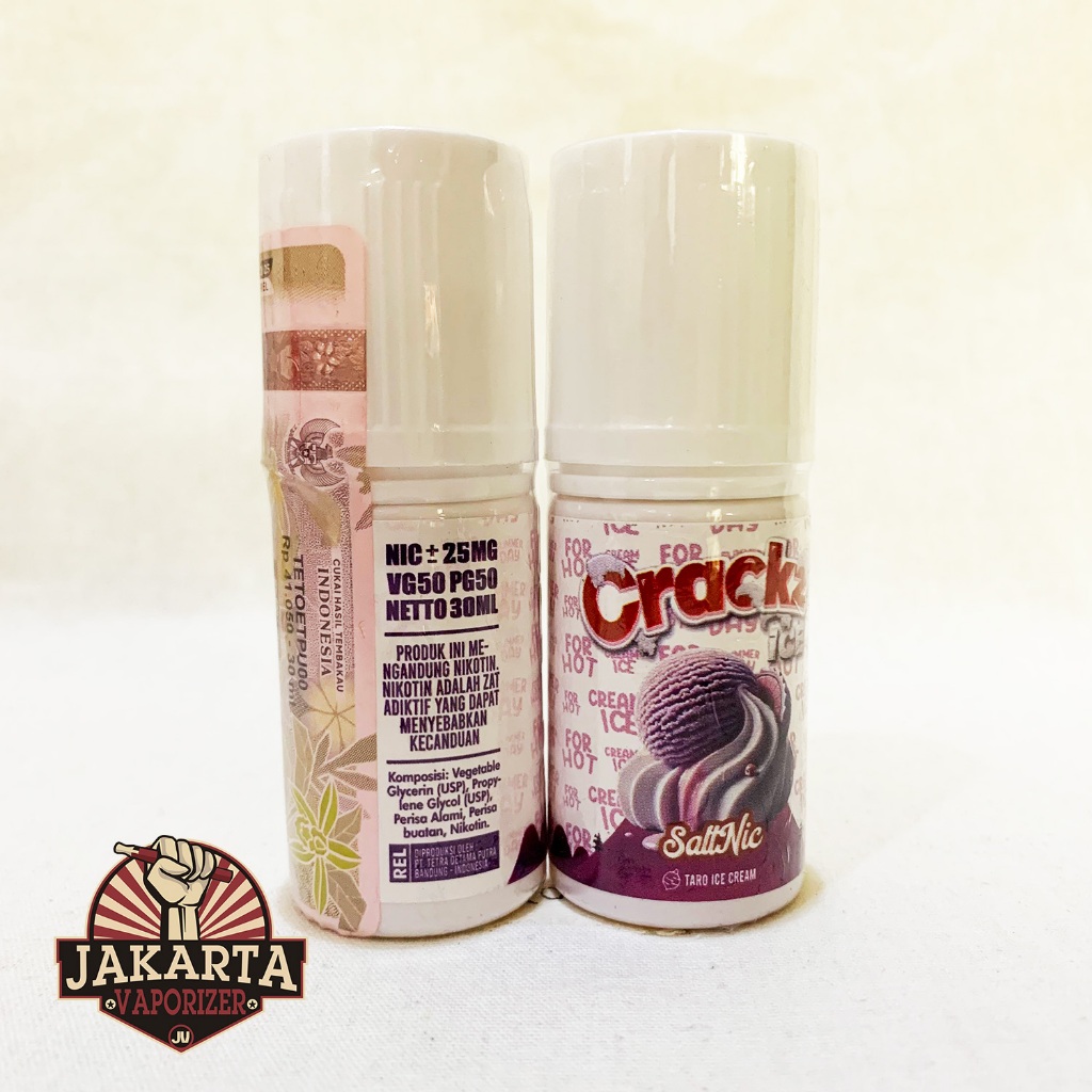 Jual [SALT] CRACKZ ICE V6 TARO ICE CREAM SALTNIC 30ML 25MG BY TETRA ...