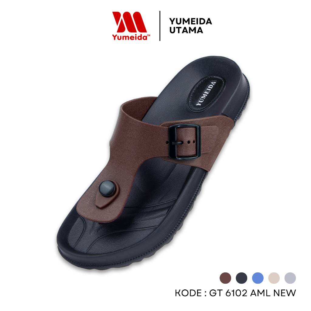 Jual Yumeida GT-6102 AML NEW - Sandal Pria Slop Laki-Laki Karet Anti ...