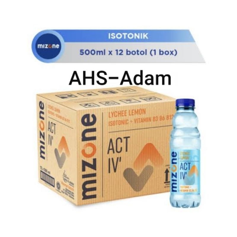 Jual Mizone isotonik rasa lychee leci lemon 500ml 1dus (12 botol ...