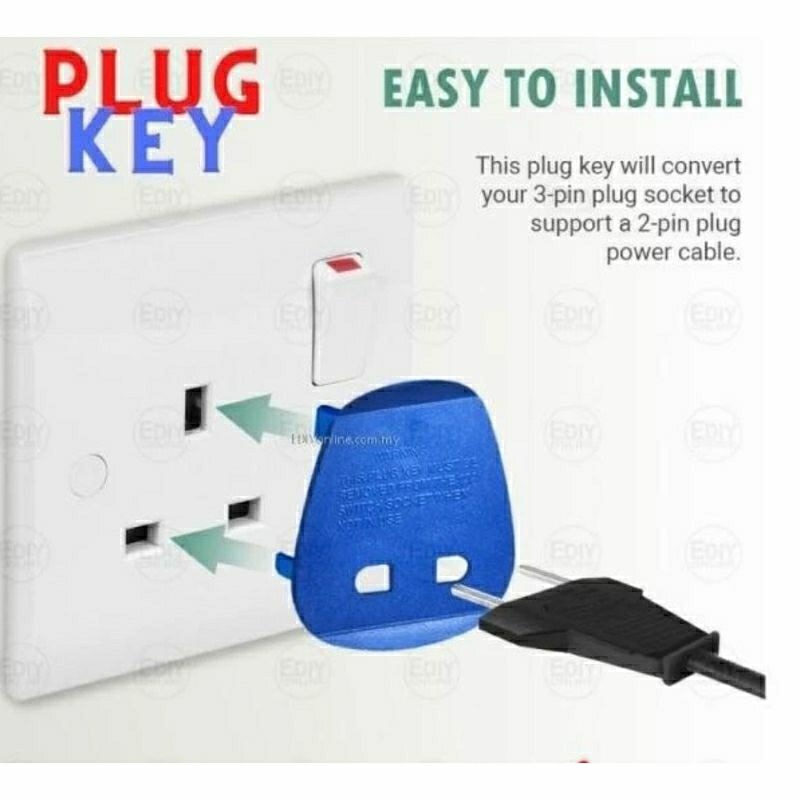 Jual Visalux plug key Plat sambungan 2 kaki ke 3 kaki / sambungan ...