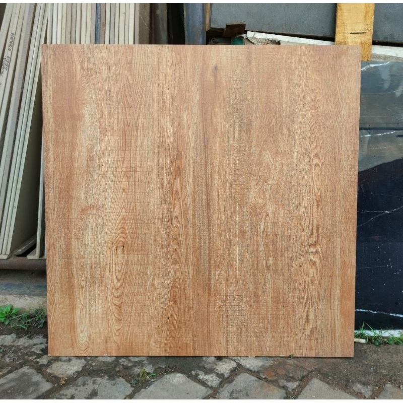 Jual Granit keramik outdoor 60x60 motif kayu brown matt | Shopee Indonesia