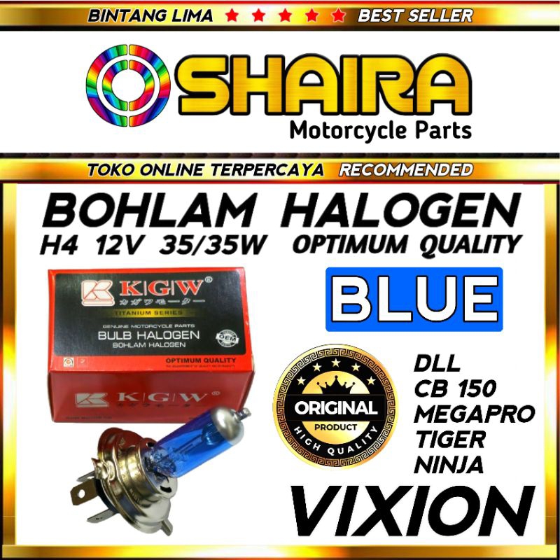 Jual BOLAM HALOGEN VIXION H4 12V 35/35W / BOHLAM LAMPU DEPAN VIXION NEW / VIXION LAMA / BYSON ...