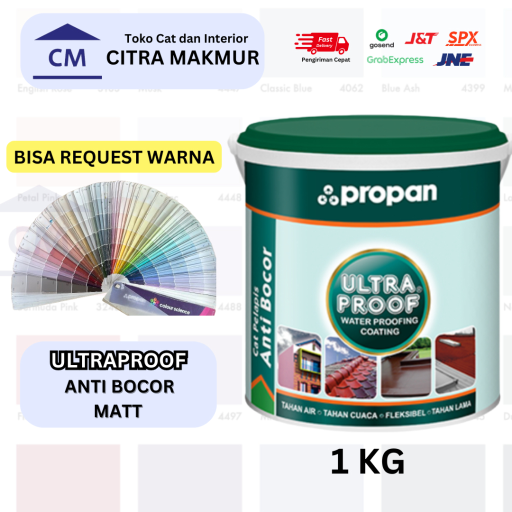 Jual PROPAN ULTRAPROOF Cat Anti Bocor - 1 Kg (Bisa Request Warna ...