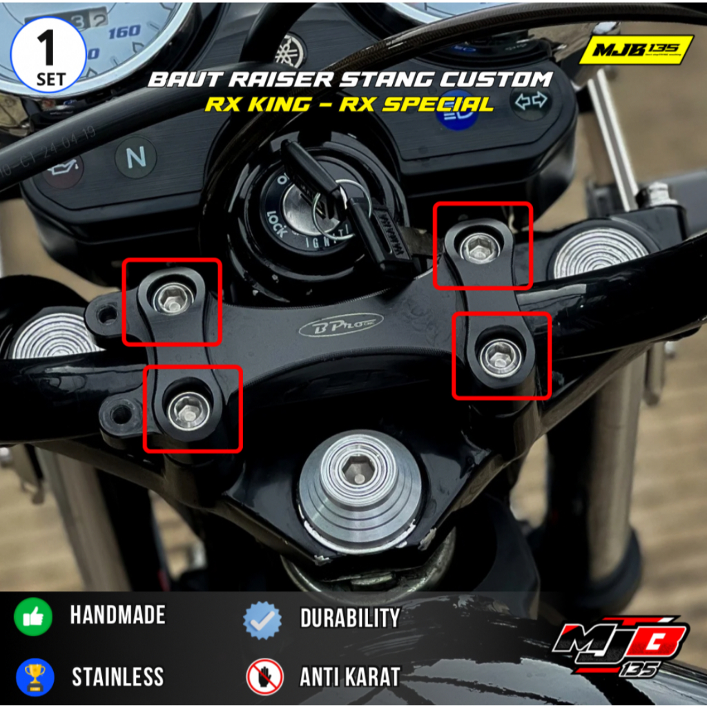 Jual BAUT M8X3 CM BAUT RAISER STANG RX KING RXS RXK YT115 STENLIS ...