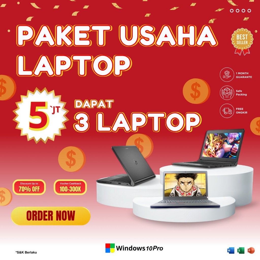 Jual Paket Usaha Laptop Modal 5 Jt Dell Lenovo Bergaransi | Shopee ...