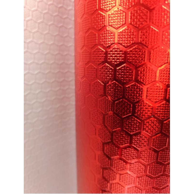 Jual PVC HEXAGONAL - Warna MERAH 1mt X1,22mt Lapisan Multi fungsi; Box ...