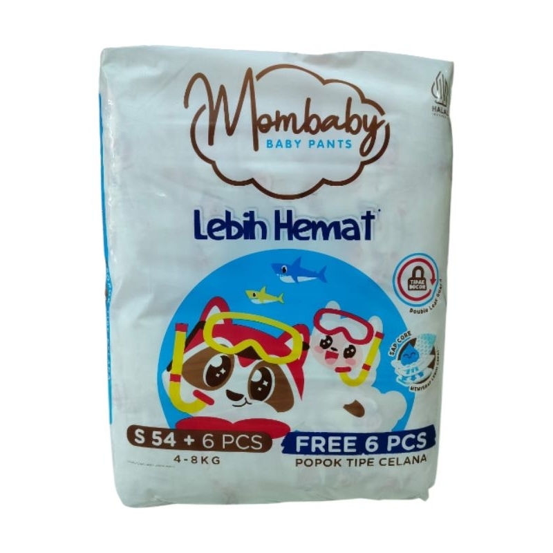 Jual MOMBABY Pants (JuMBO,isi banyak) S.54+6/M.50+6/L.42+6/XL.36+6/XXL.32+6 | Shopee Indonesia