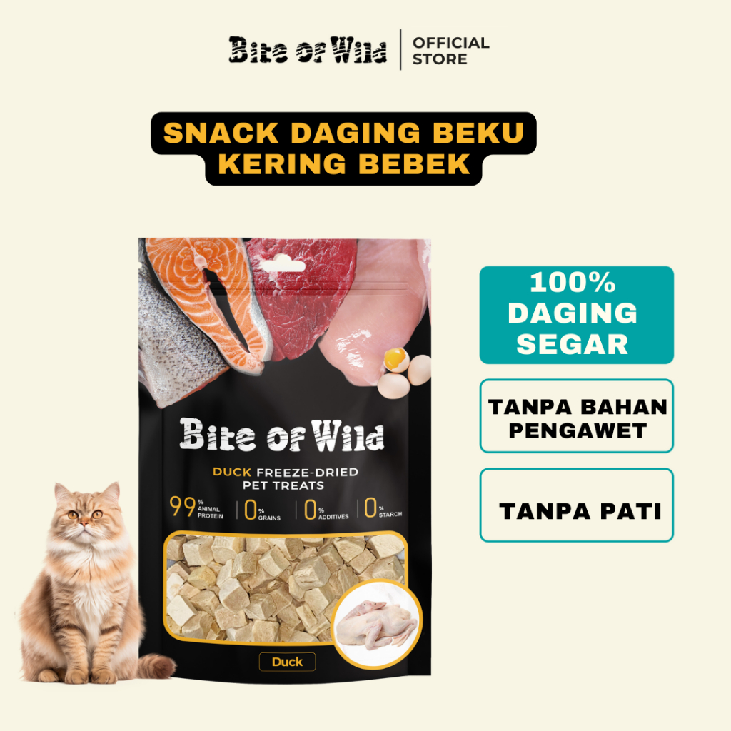 Jual Bite Of Wild - Freeze Dried Snack Daging Beku Kering 40g - Rasa ...