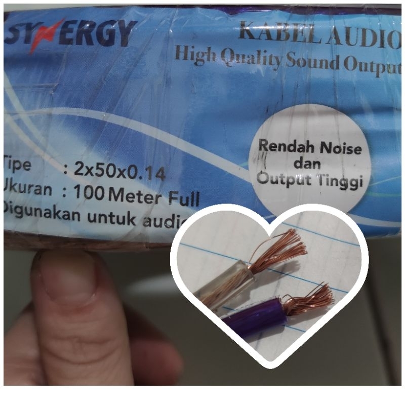 Jual kabel listrik audio sound moster 2 x 50 panjang 100m / roll ...