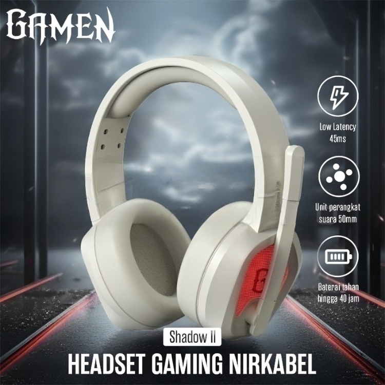 Jual Headset Gamen Shadow II Bluetooth 5.0 / Headset Gaming Gamen ...
