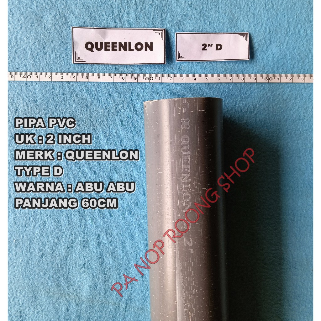 Jual Pipa Pvc 2 INCH D QUEENLON ABU-ABU | Shopee Indonesia