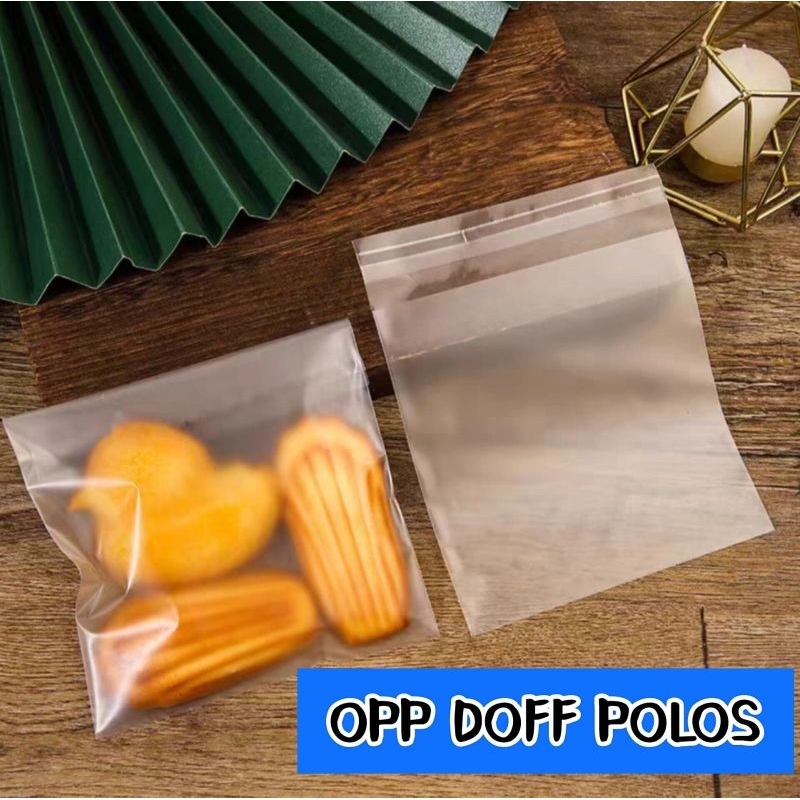 Jual Plastik OPP COOKIES Motif Doff Polos Tranparan uk 7 x 7 dan 10 x ...