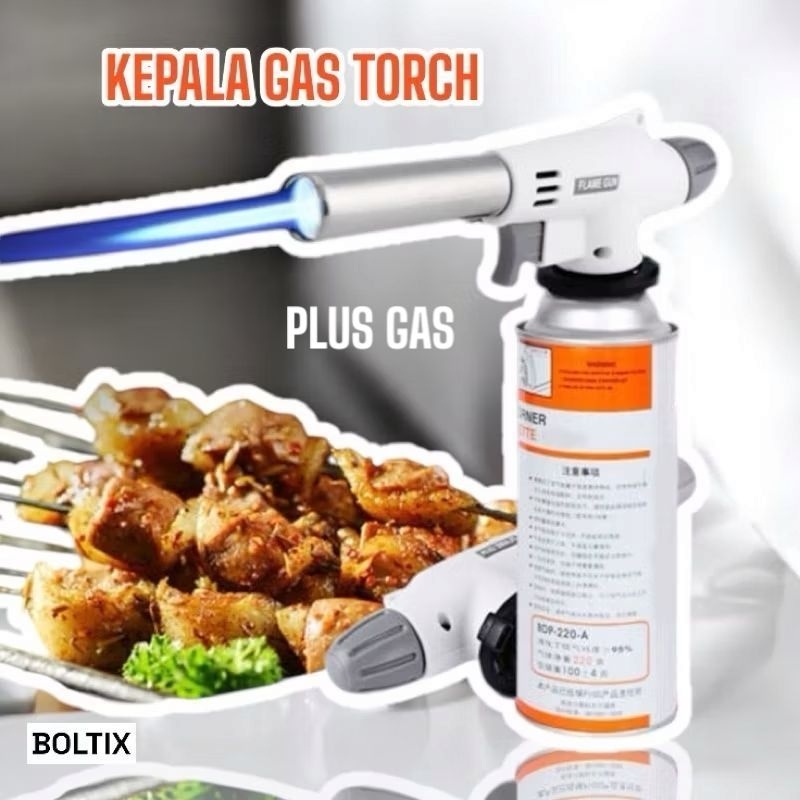Jual BOLTIX Kepala Gas Torch Pemantik Api Otomatis BBQ Portable Flame ...